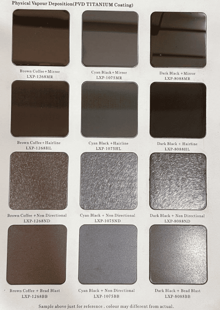10+ Years PVD Titanium Coating Service in Malaysia